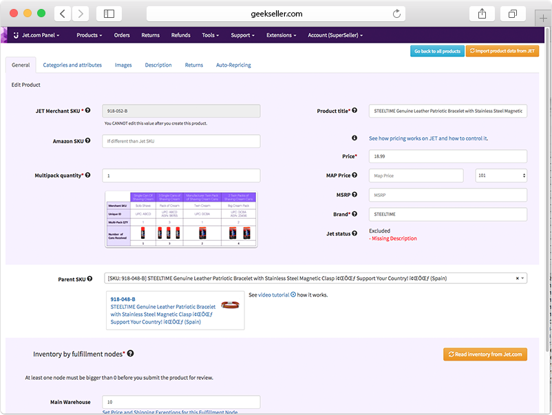 JET and Walmart API Integration Platform