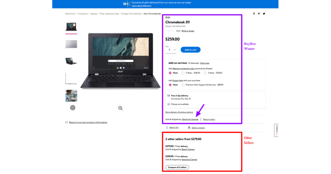 How to improve chances of winning the Walmart Buy Box