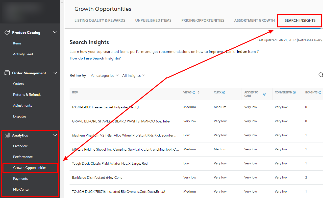 Walmart Search Insights - a Powerful Analytic Tool for Sellers