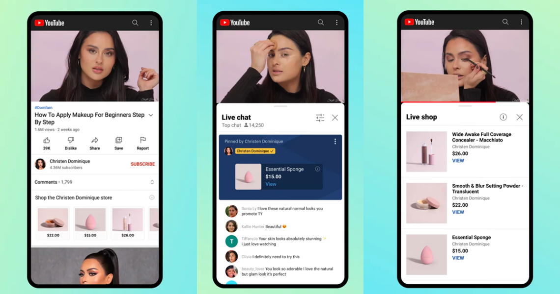 YouTube Shopping from Shopify