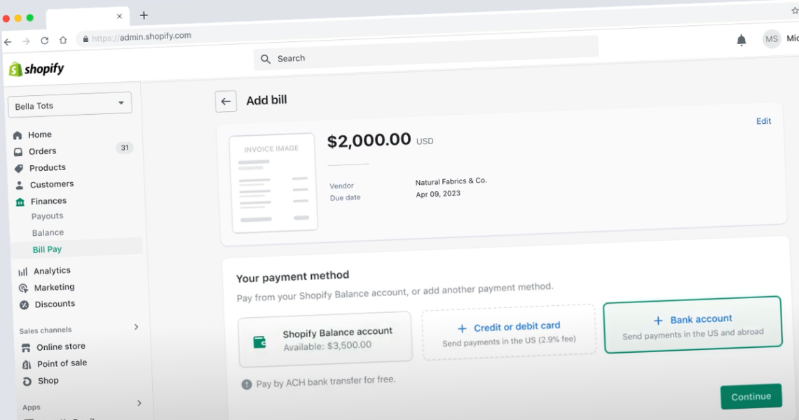 Shopify Introduces Free Bill Pay Tool for US Merchants - Pay Vendors ...