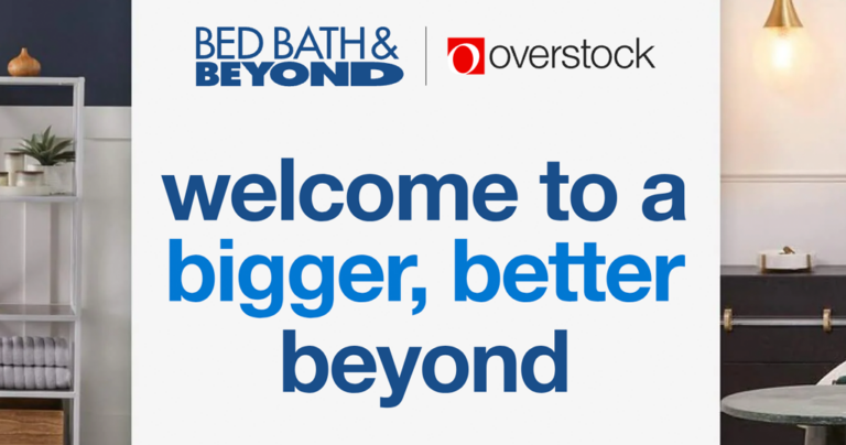 Overstock Officially Rebrands as Bed Bath & Beyond
