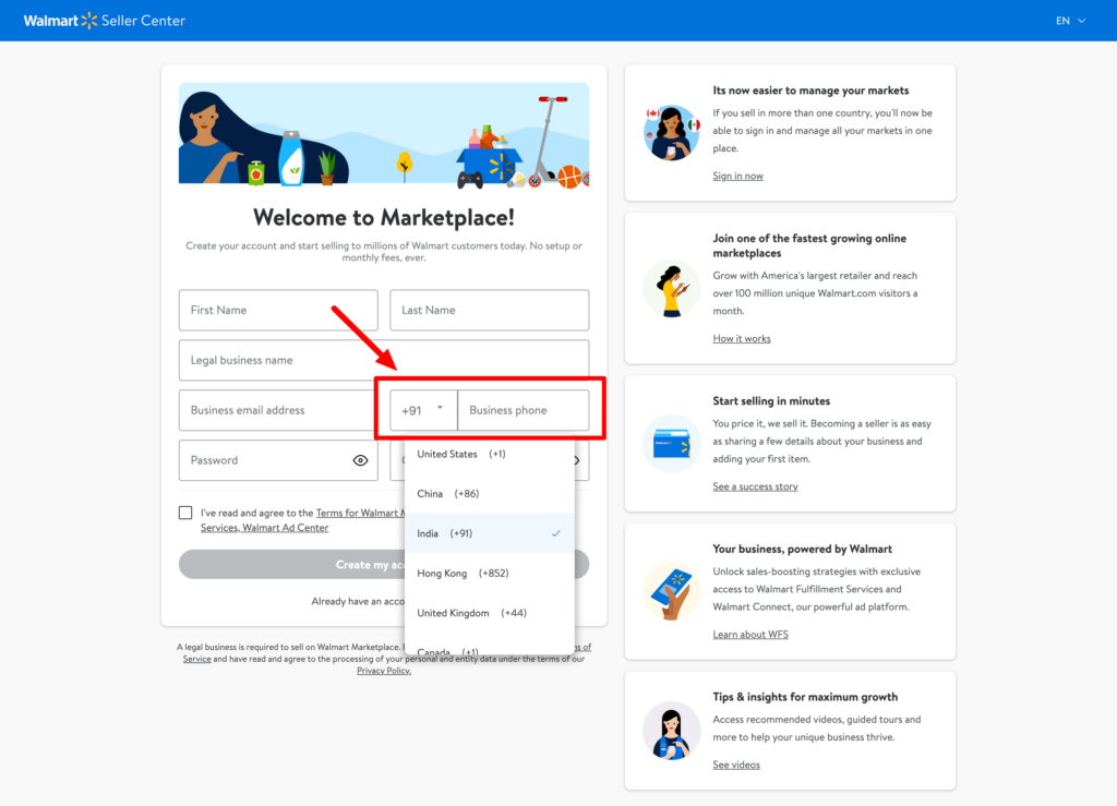Walmart Marketplace for International Sellers